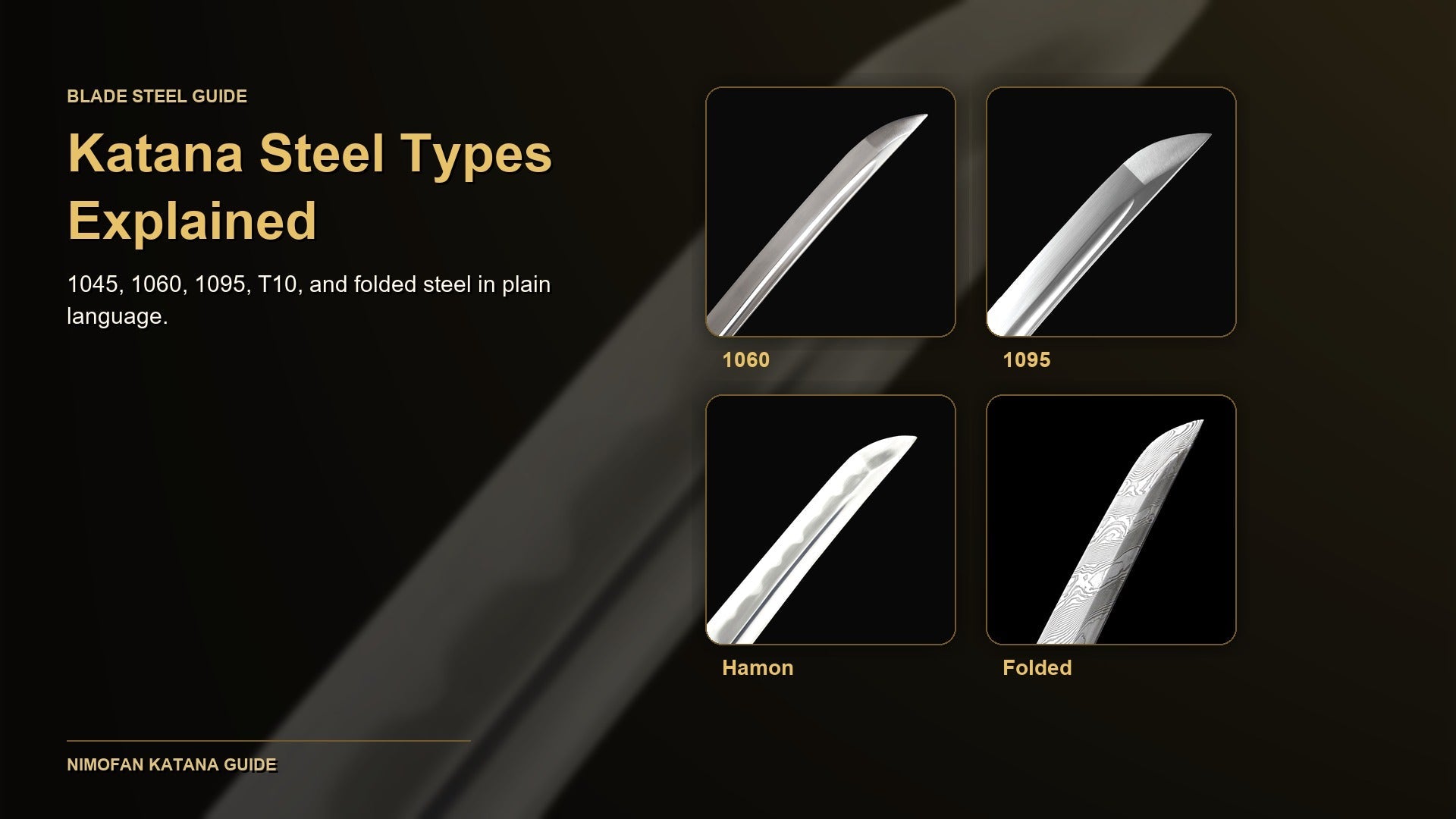 Katana Steel Types Explained: 1045, 1060, 1095, T10, and Folded Steel ...