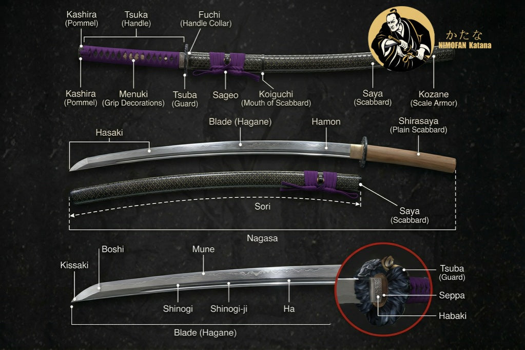 Custom Japanese Sword | Hand-Forged Katana, Wakizashi, Tanto & Nodachi ...
