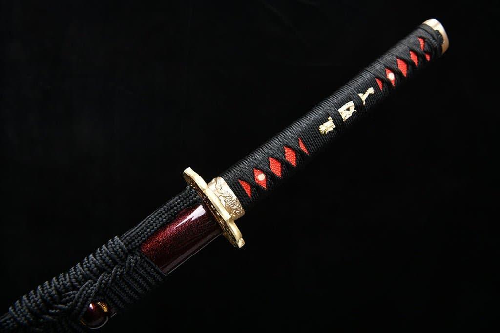 Red Wave Katana | Authentic Damascus Steel Sword | NIMOFAN Katana