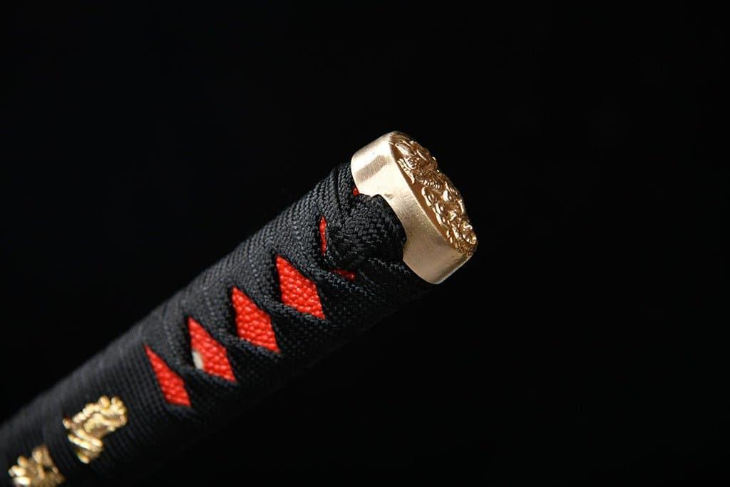 Red Wave Katana | Authentic Damascus Steel Sword | NIMOFAN Katana